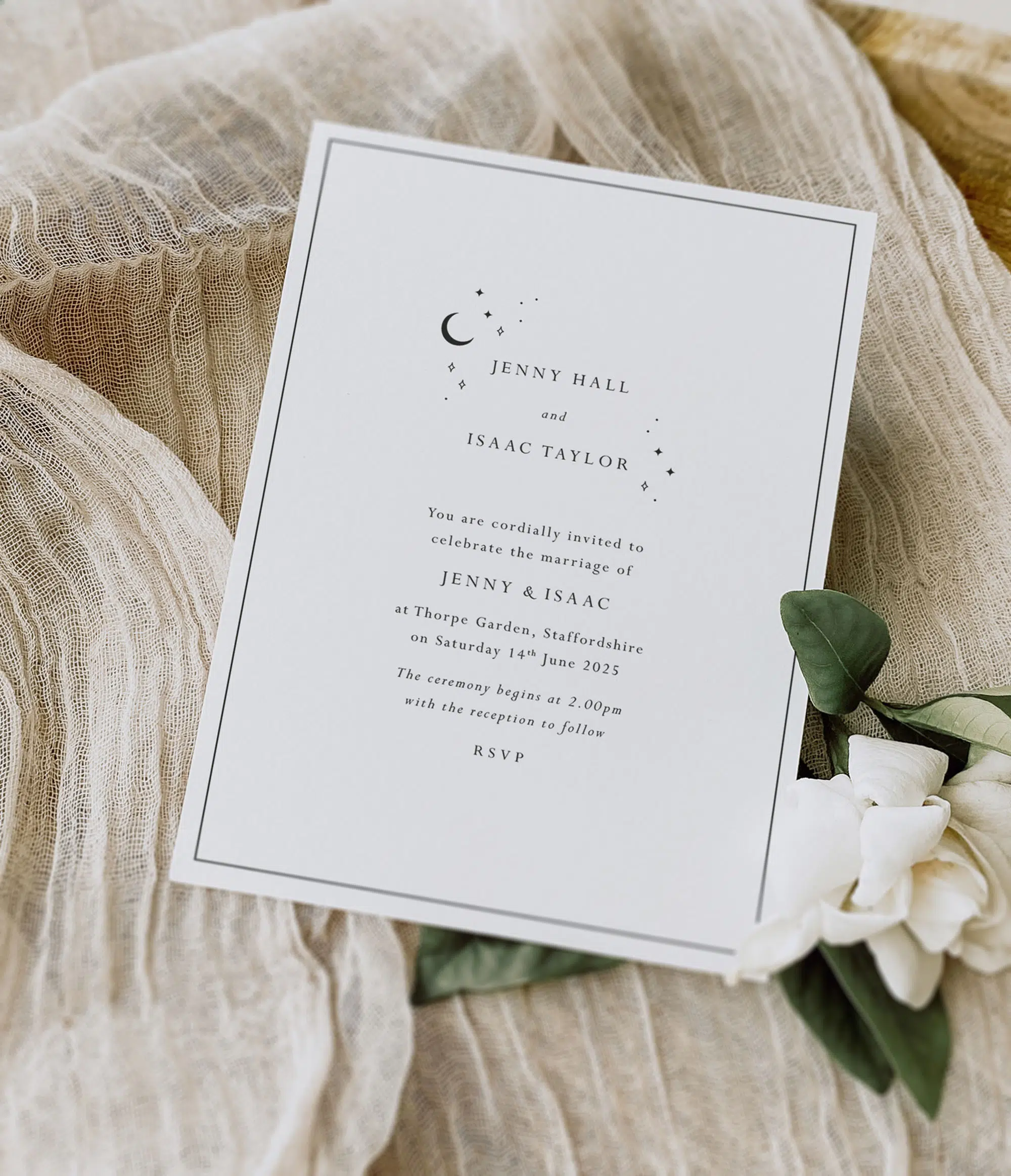 Celestial Wedding Invitations and Stationery Collection | Starry Skies