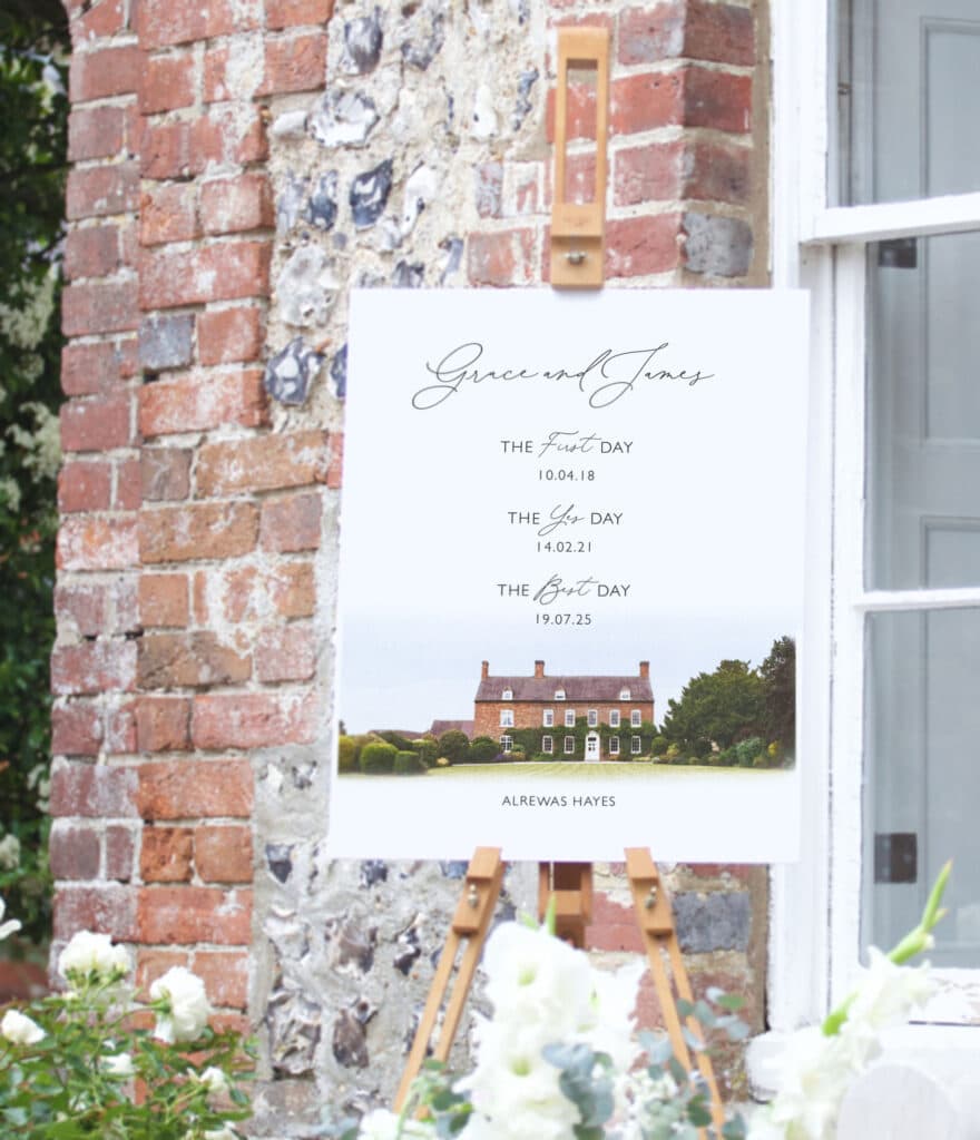 Venue Illustration Wedding Stationery | Wedding Signs and Table Plans